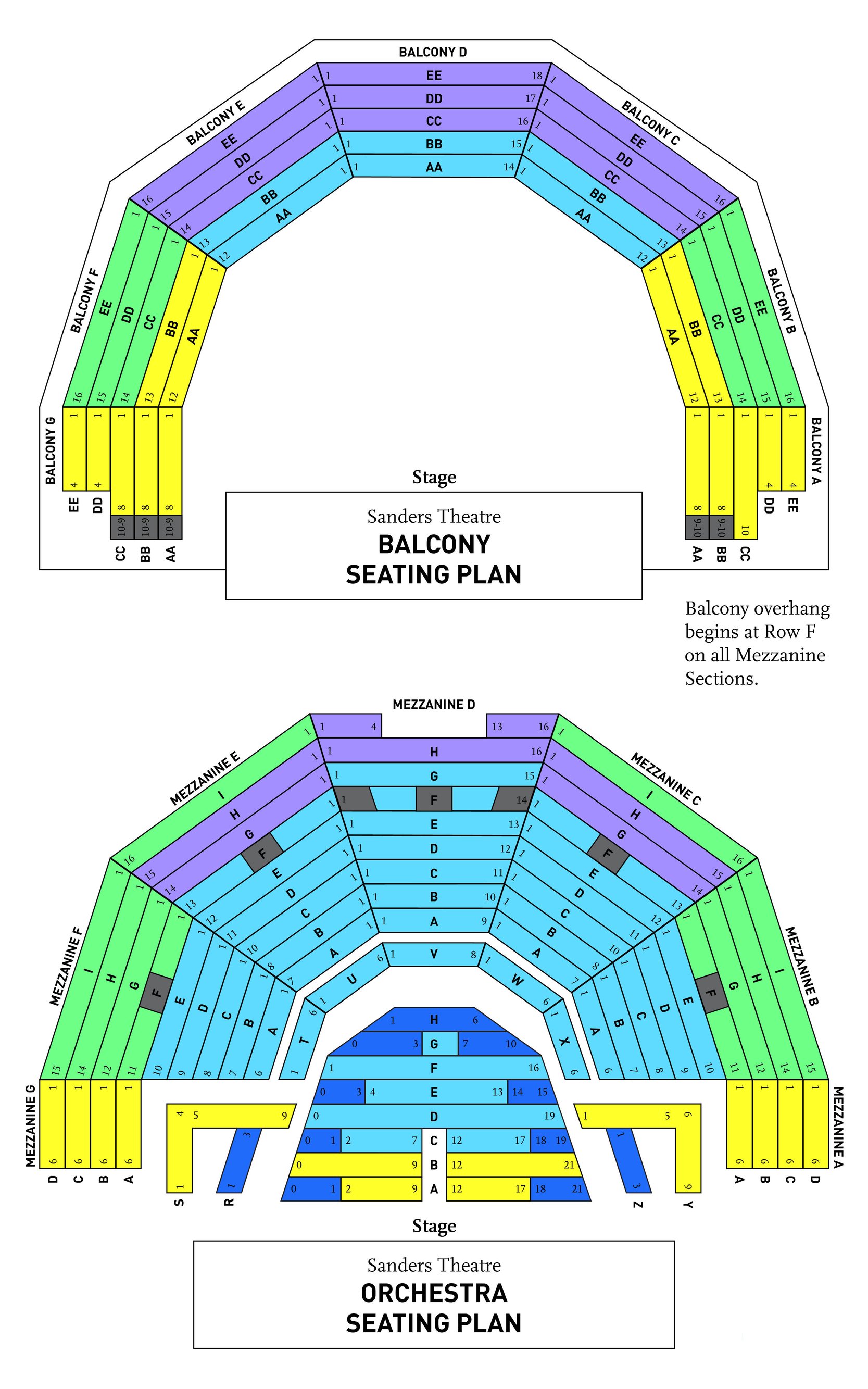 BPO Venue Seating Charts