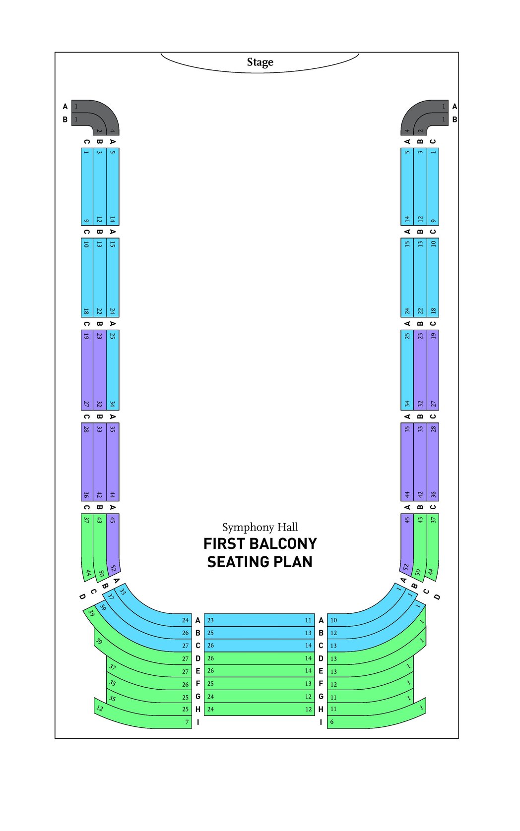BPO Venue Seating Charts