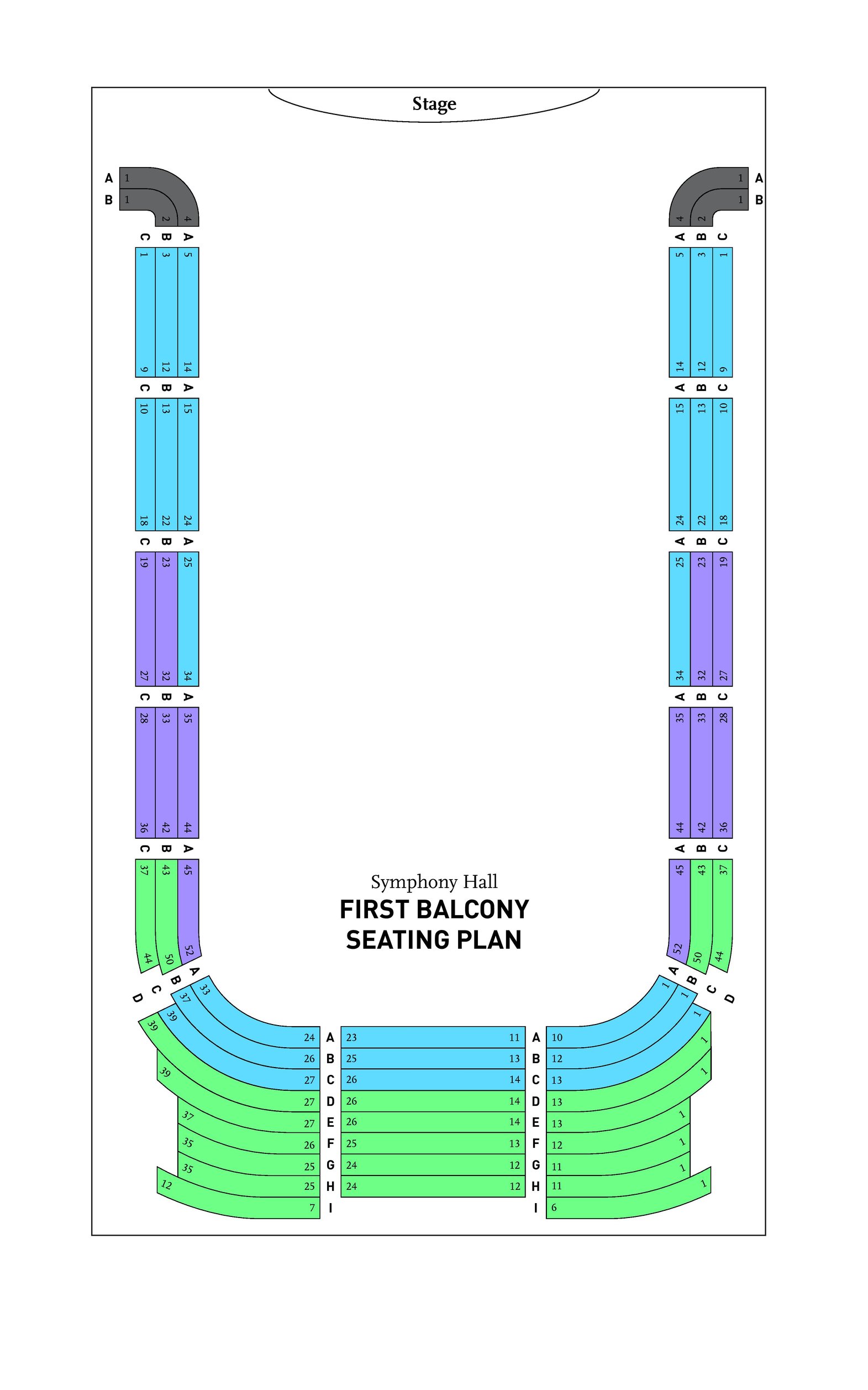 BPO Venue Seating Charts
