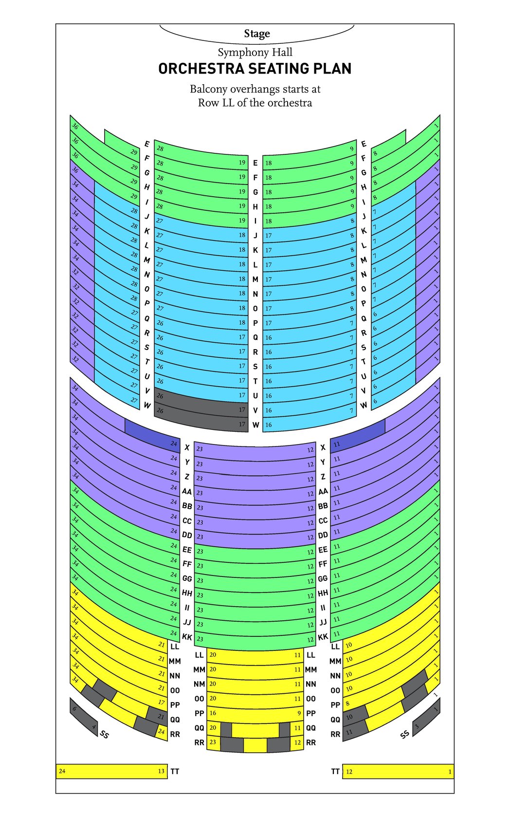 BPO Venue Seating Charts